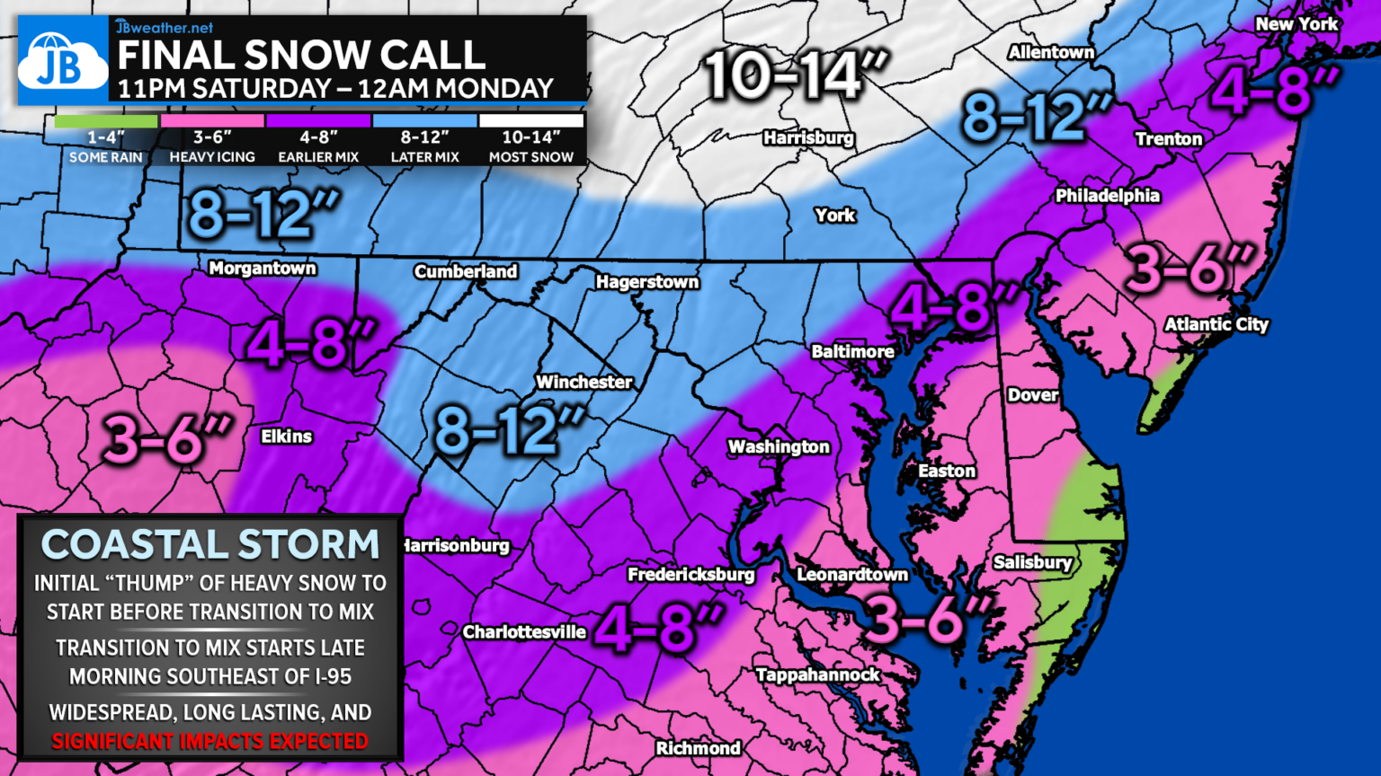 Final Call: Heavy Snow, Sleet, & Ice Set to Bring Significant Impacts ...