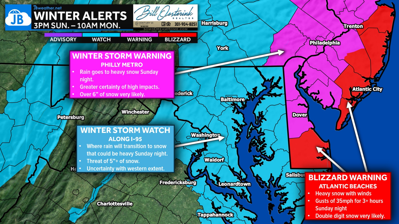 Second Call: Significant Coastal Storm to Bring Snow Sunday into Monday ...